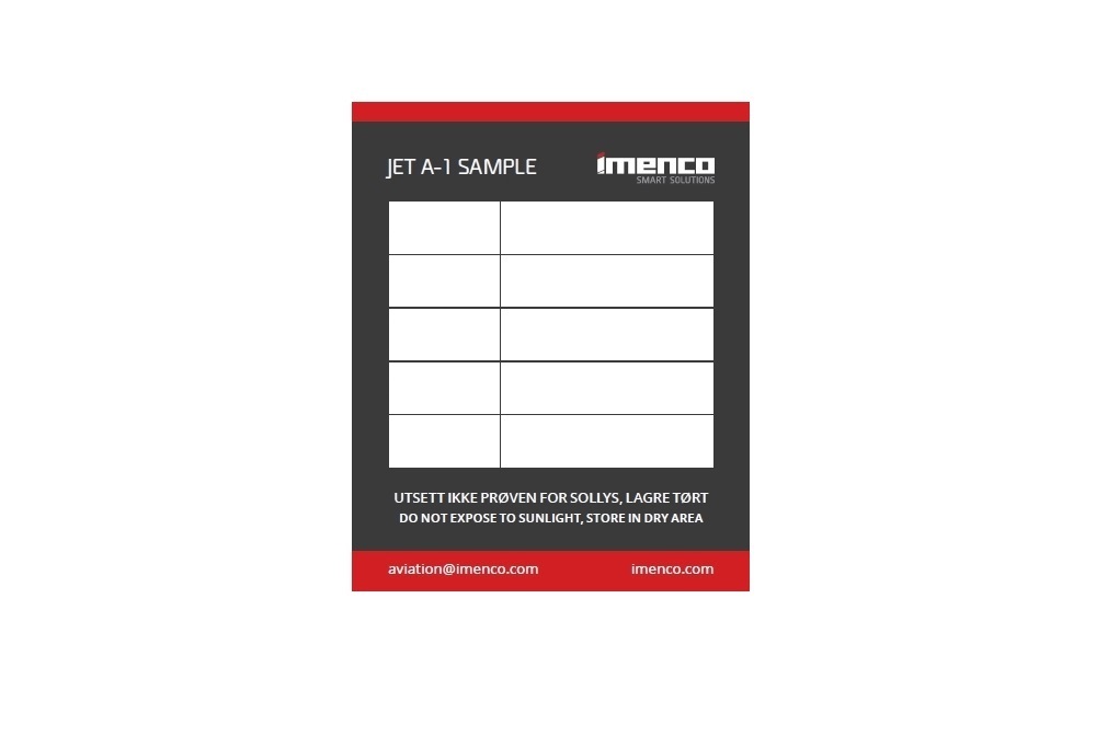 Sticker Jet A-1 Sample - Imenco Aviation