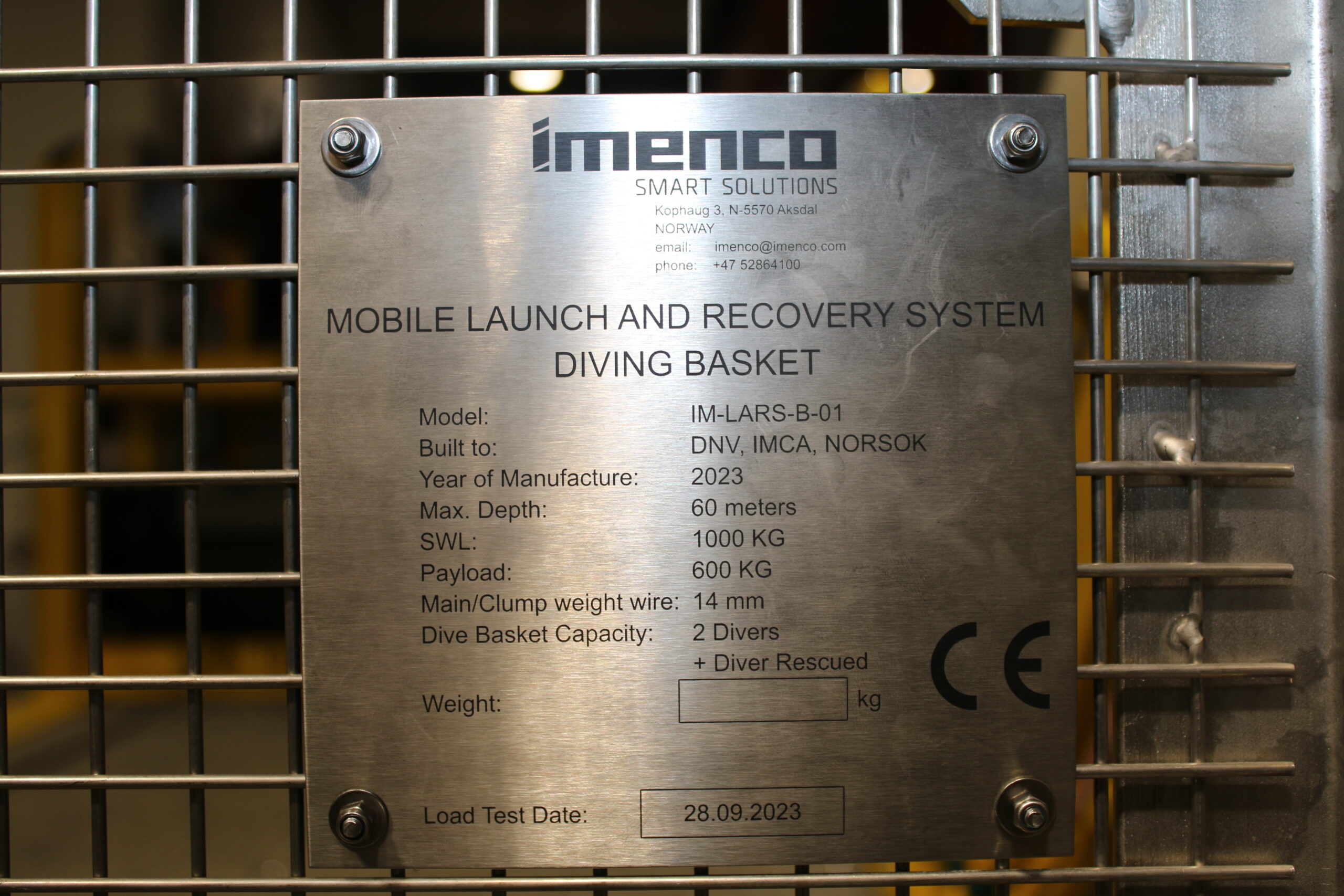 Mobile diving LARS for 2 divers - Imenco Mechanical